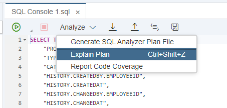 Performance analysis and optimization of SAP SQL